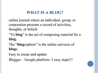 Esl Blogs As Cognitive Tools | PPT