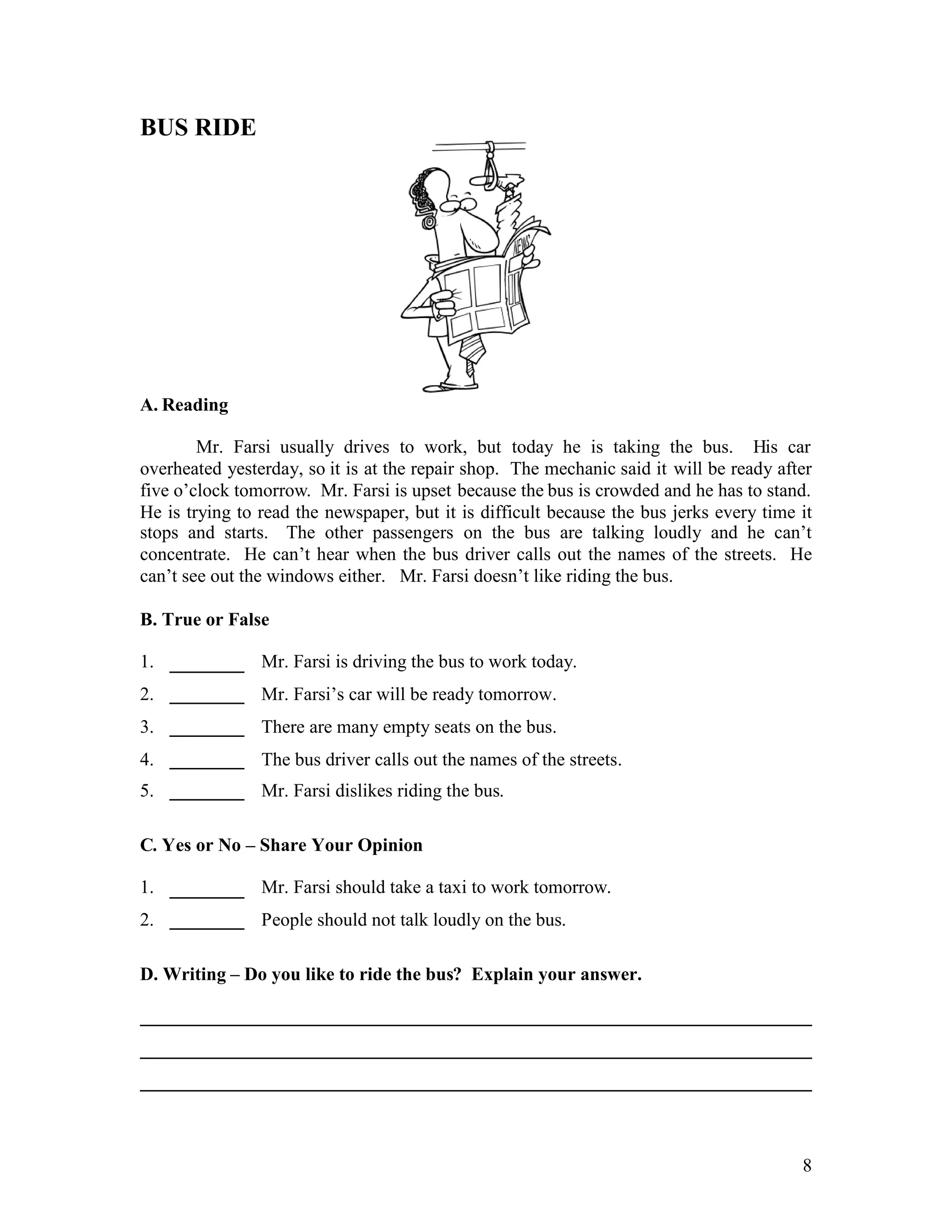 ESL worksheets Book 2 - Short Stories for Adult Students | PDF