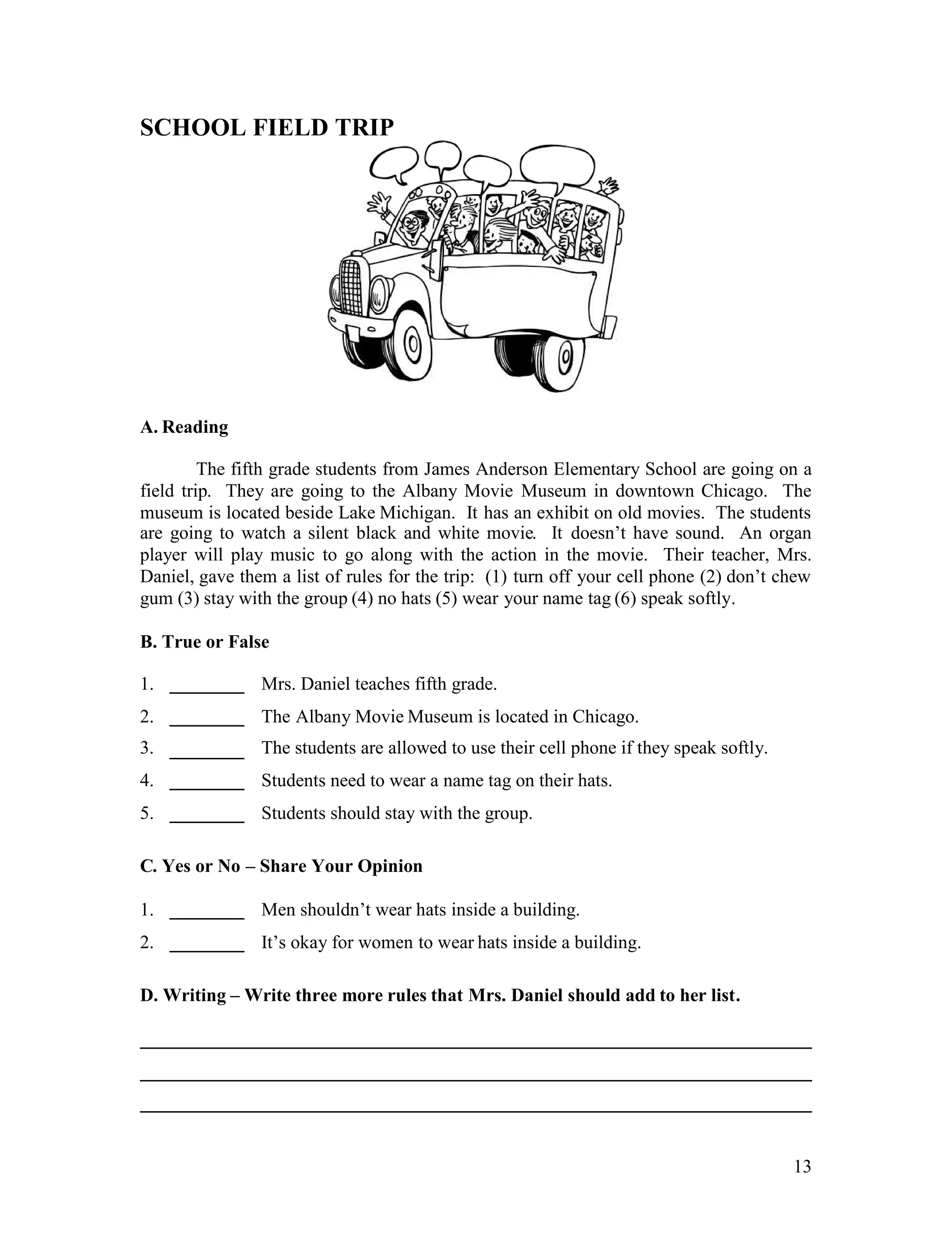 ESL worksheets Book 3 - Short Stories for Adult Students | PDF