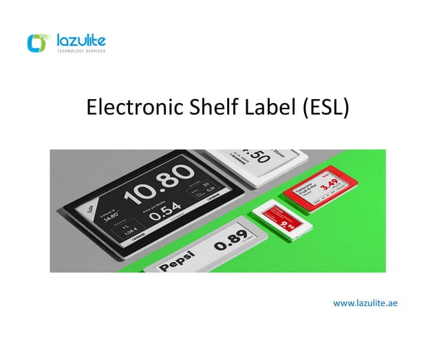 Electronics Shelf Labeling (ESL) Solution | PDF | Consumer Electronics ...