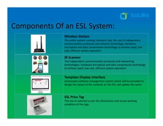 Electronics Shelf Labeling (ESL) Solution | PDF