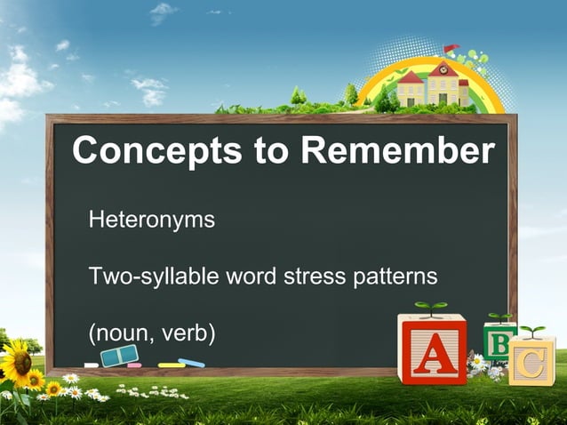 Heteronyms | PPT