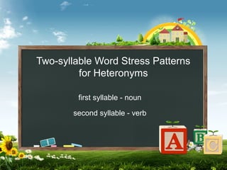 Heteronyms | PPT
