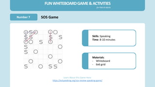 Fun ESL Whiteboard Games & Activities | PPTX
