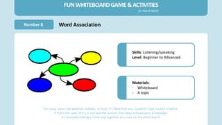 Fun ESL Whiteboard Games & Activities | PPTX