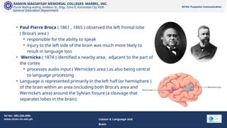 Language and Brain: Brain Lateralization and the Broca and Wernicke's ...