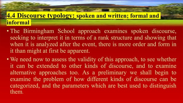 Two Views of Discourse Structure: As a Product and As a Process | PPTX