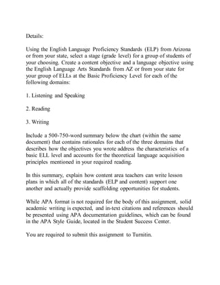 Esl 433 n Enhance teaching / snaptutorial.com