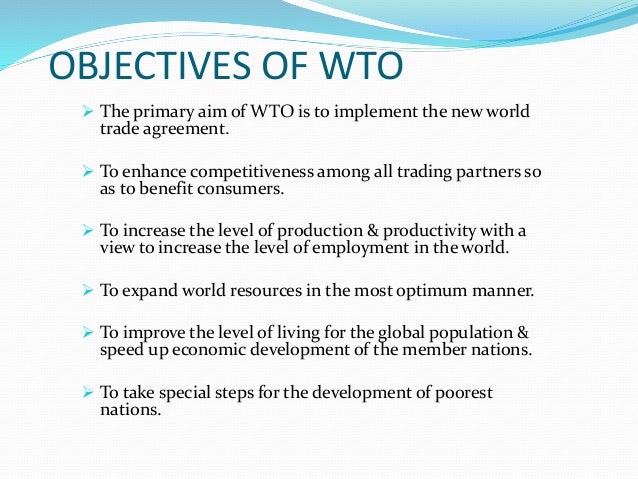 WTO world trade organization