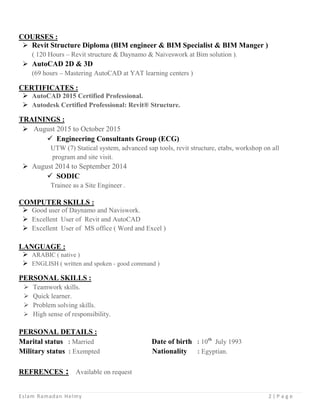 Eslam ramadan civil engineer | PDF