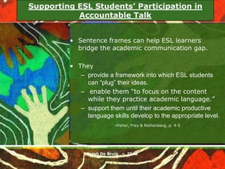 Esl and accountable talk | PPTX