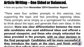 Esl articles one sided or balanced | PPTX