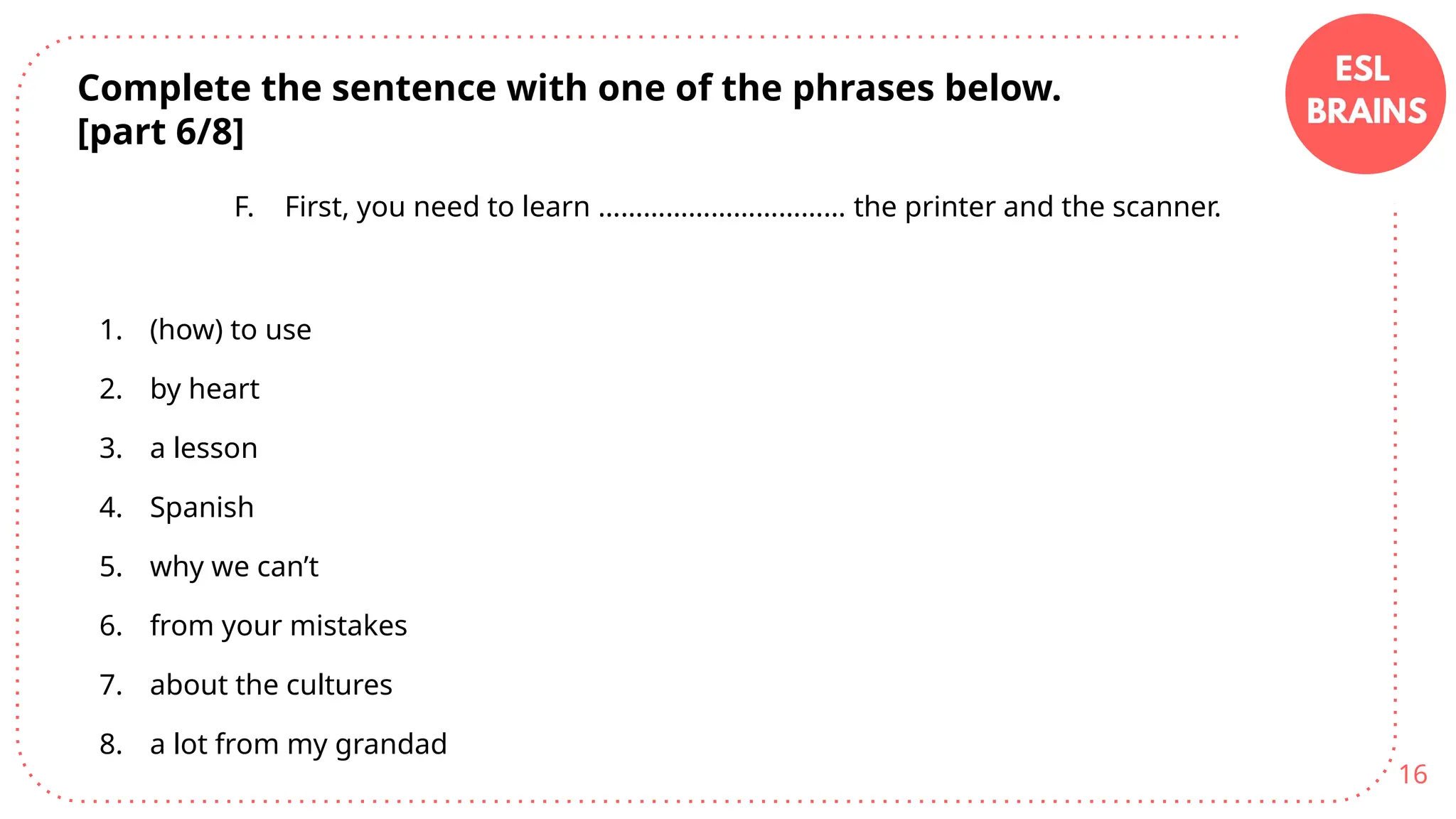ESL Brains - Never stop learning.pptx ENG | PPTX