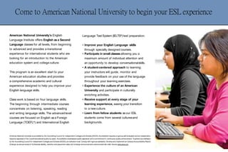 Esl brochure | PPT