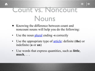 Esl c count and non count | PPT