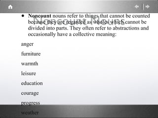 Esl c count and non count | PPT