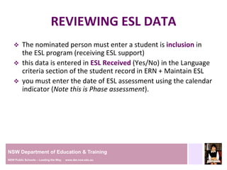 Esl data collection | PPTX