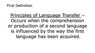 Esl definitions | PPTX