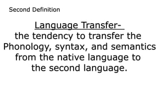 Esl definitions | PPTX
