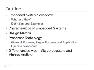 Introduction to Embedded Systems | PPTX