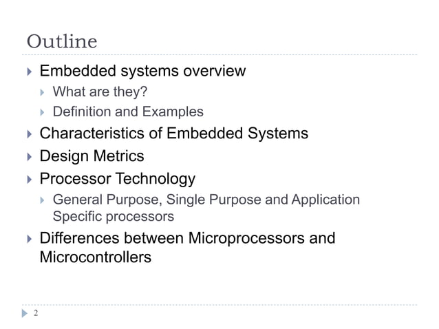 Introduction to Embedded Systems | PPTX | Computing | Technology & Computing