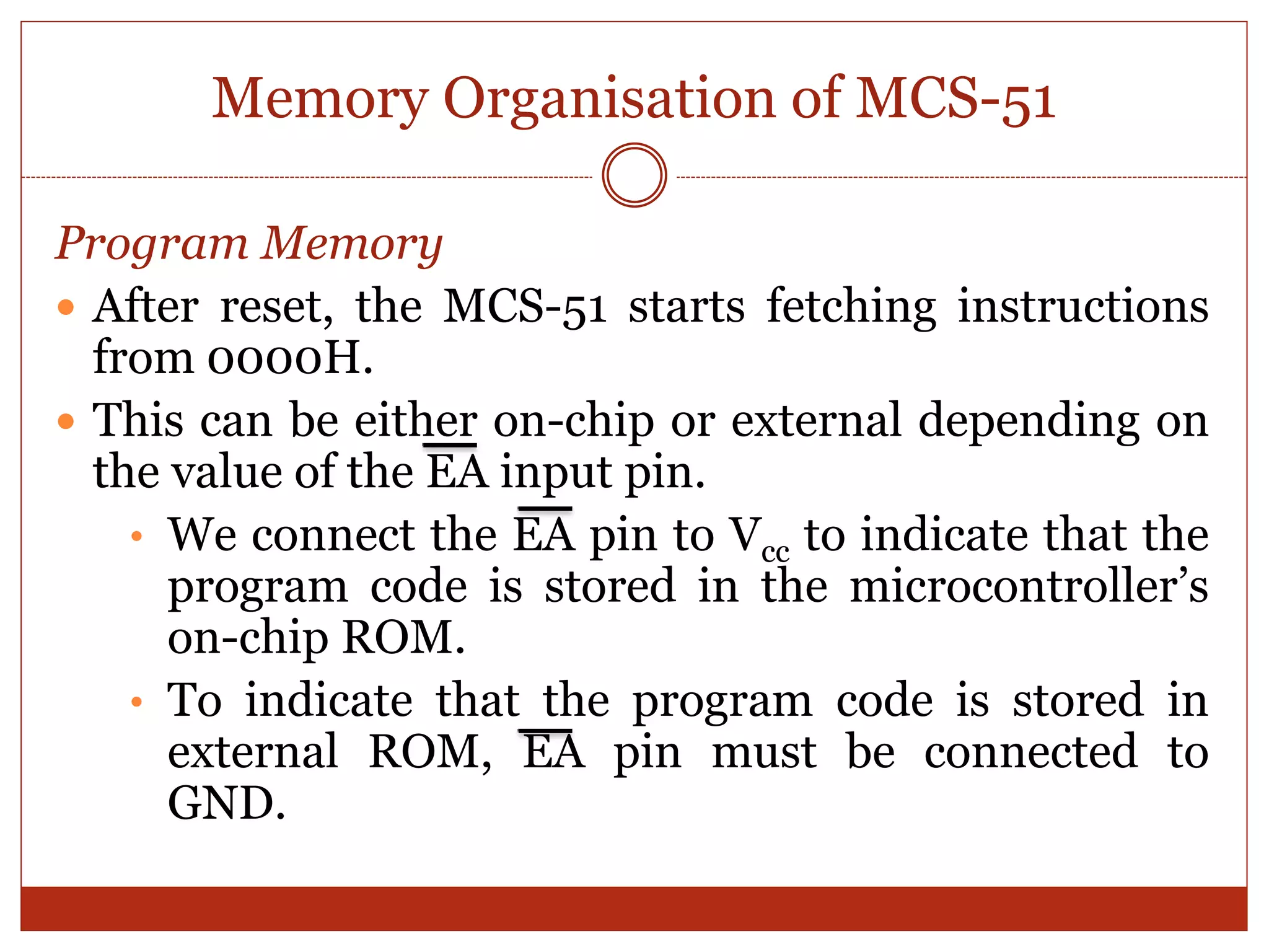 Architecture of the Intel 8051 Microcontroller | PPTX