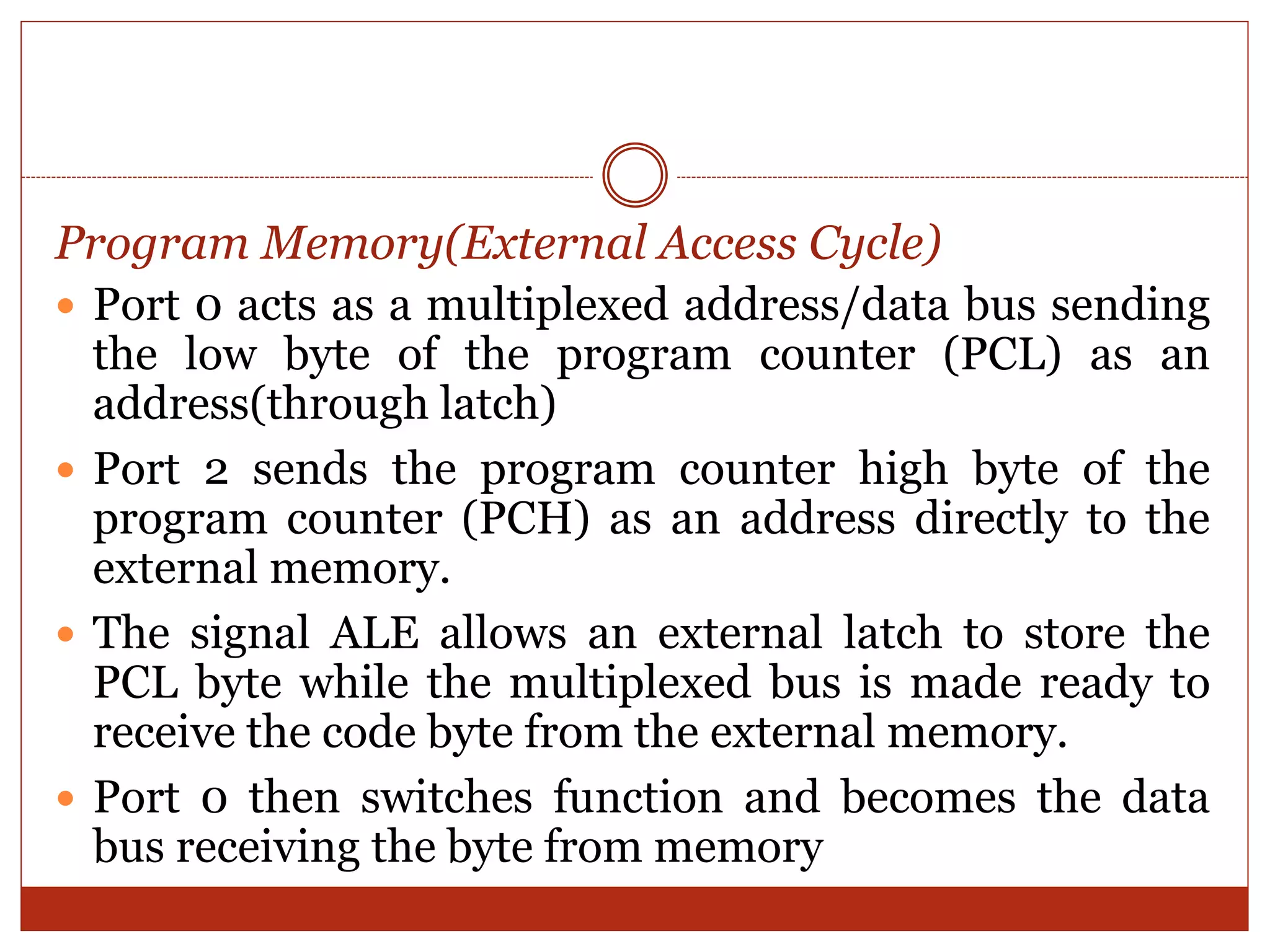 Architecture of the Intel 8051 Microcontroller | PPTX