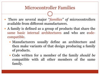 Architecture of the Intel 8051 Microcontroller | PPTX
