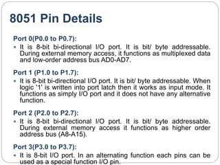 Hardware View of Intel 8051 | PPT