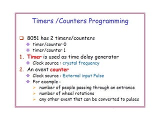Introduction to 8051 Timer/Counter | PPT