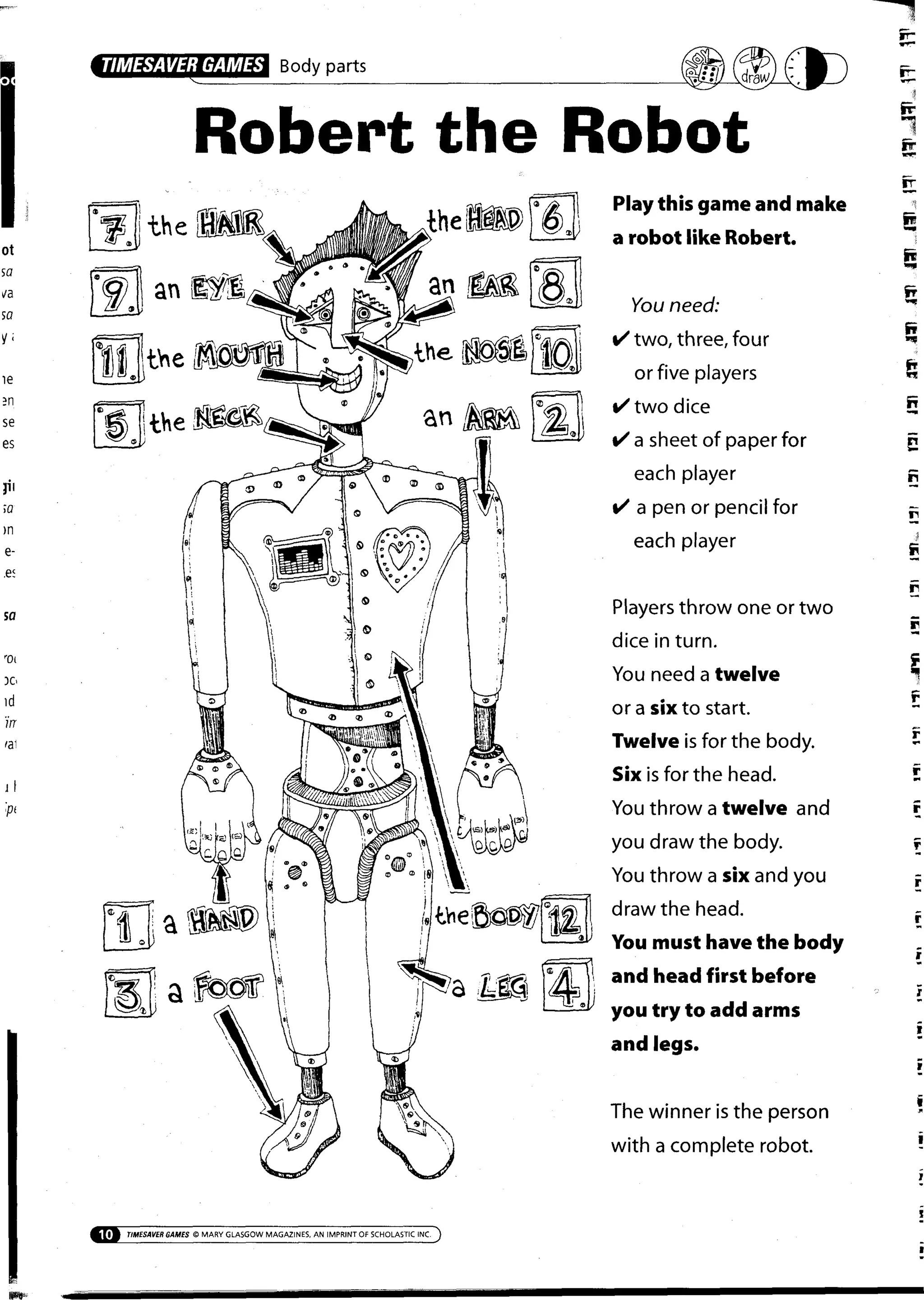 Esl english teaching resources timesaver games | PDF
