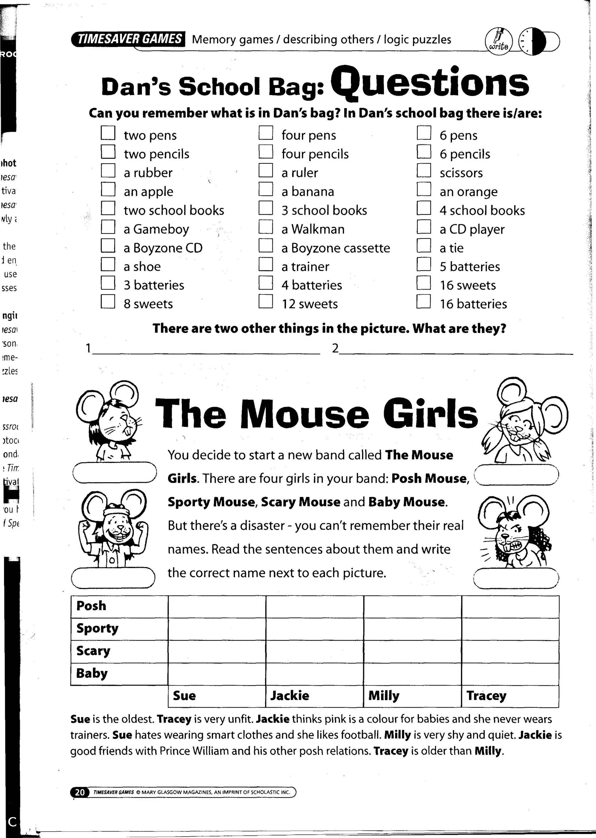 Esl english teaching resources timesaver games | PDF