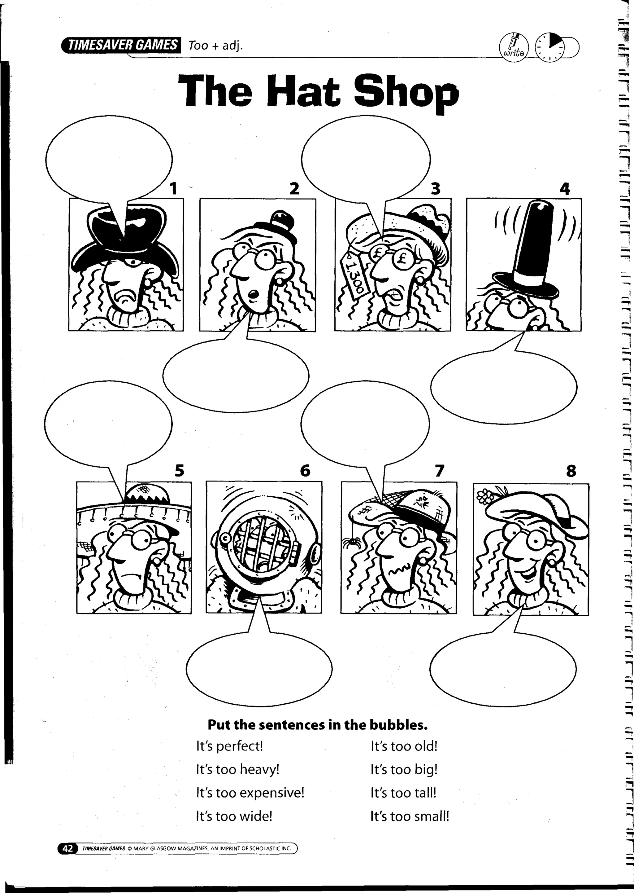 Esl english teaching resources timesaver games | PDF