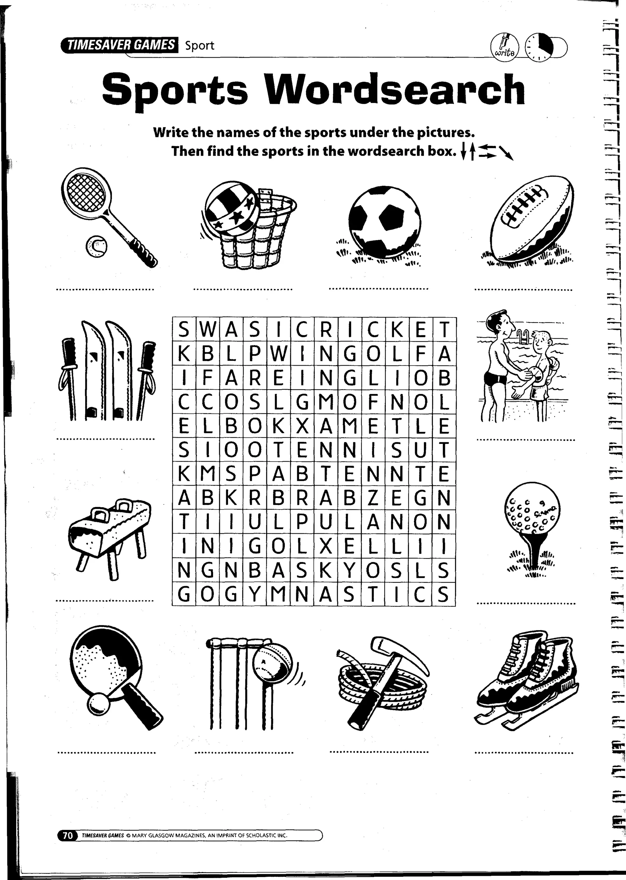Esl english teaching resources timesaver games | PDF