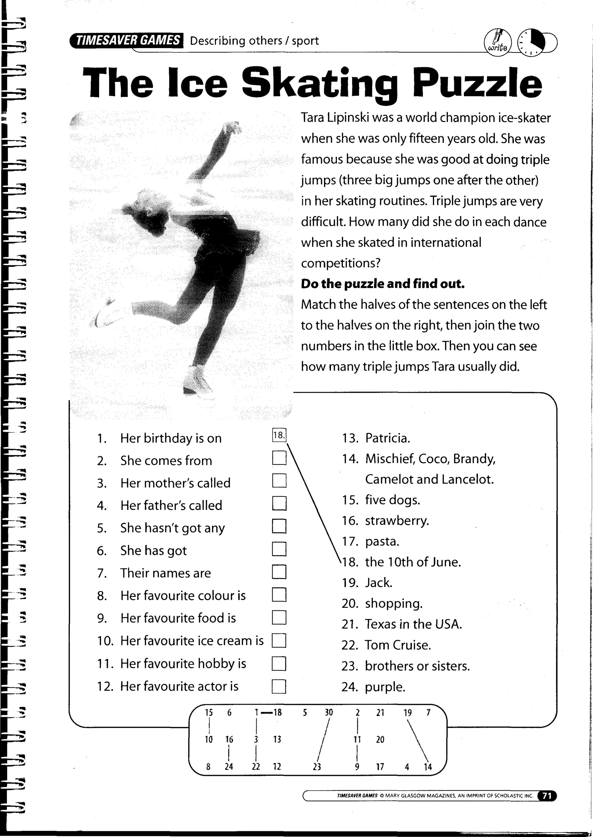 Esl english teaching resources timesaver games | PDF