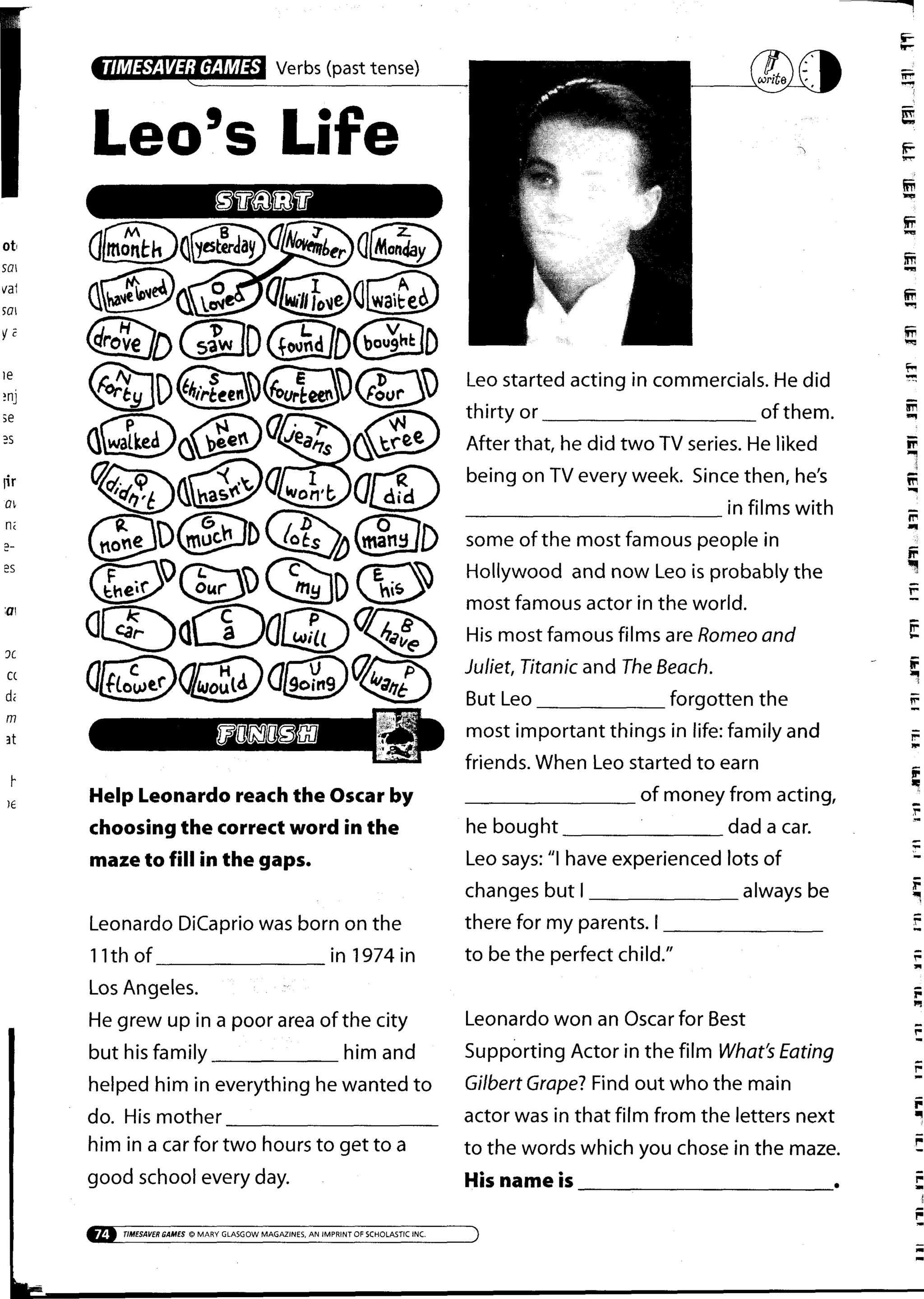 Esl english teaching resources timesaver games | PDF