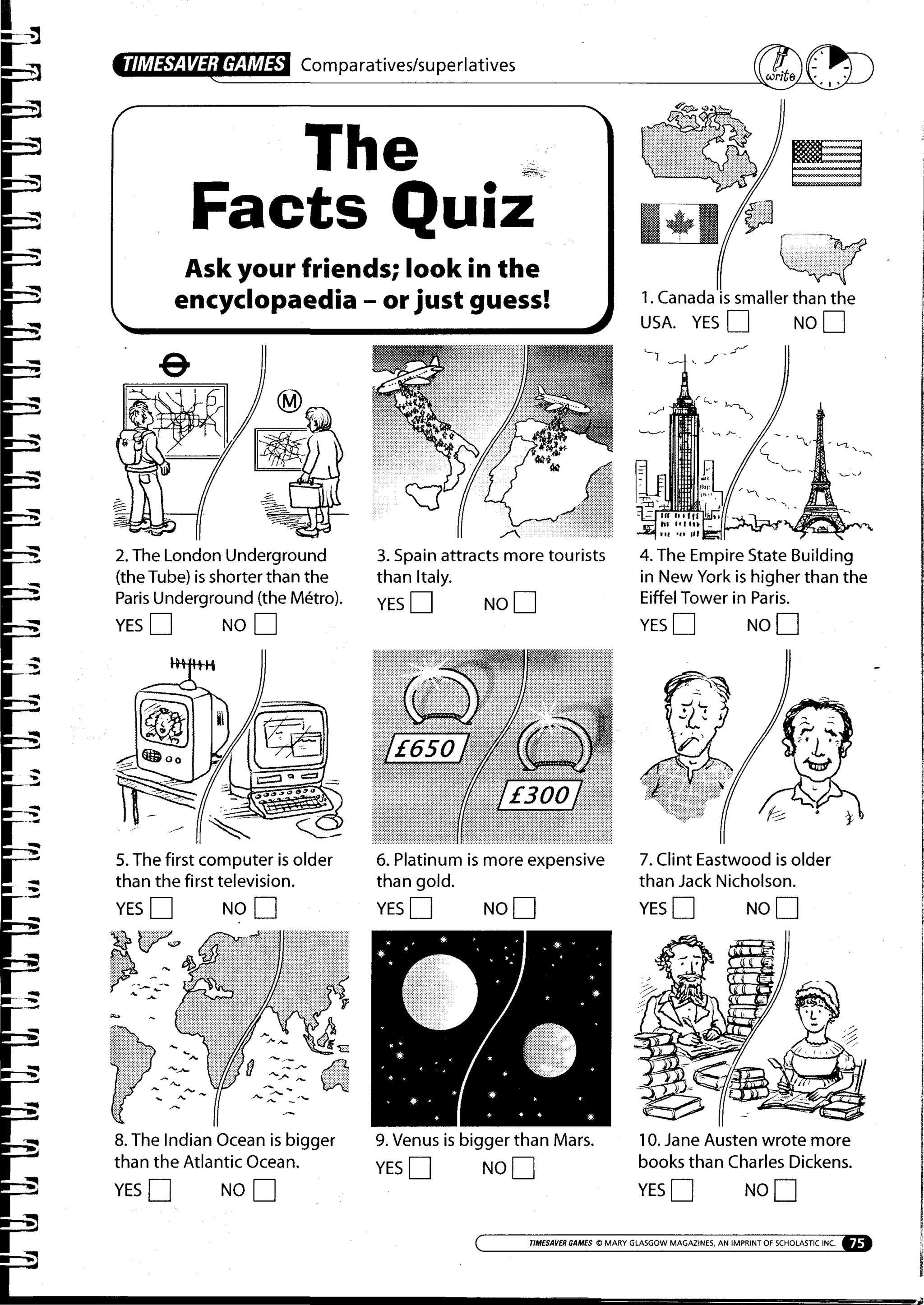 Esl english teaching resources timesaver games | PDF