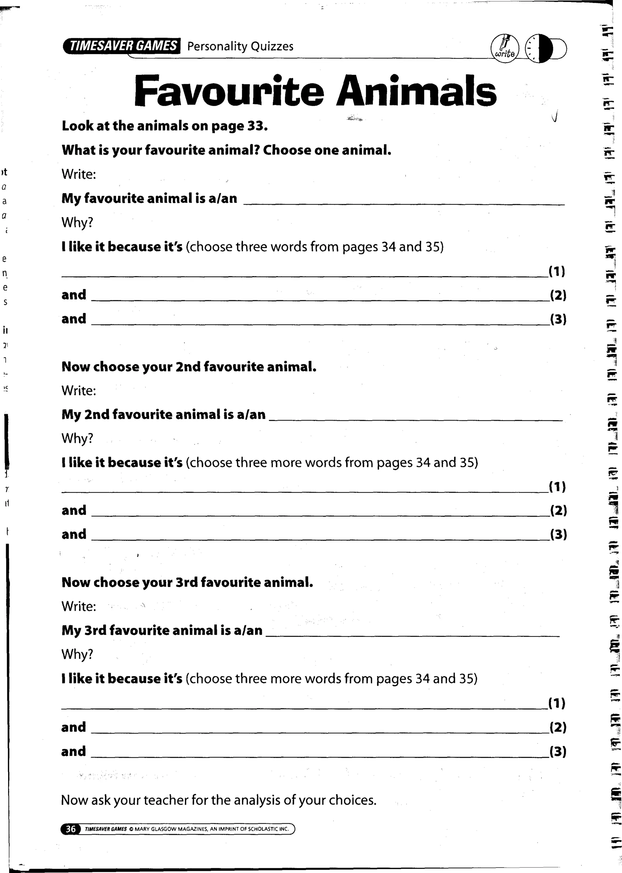 Eslenglish teaching resources timesaver games | PDF