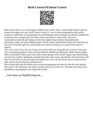 Esl Essay Writing Examples | PDF