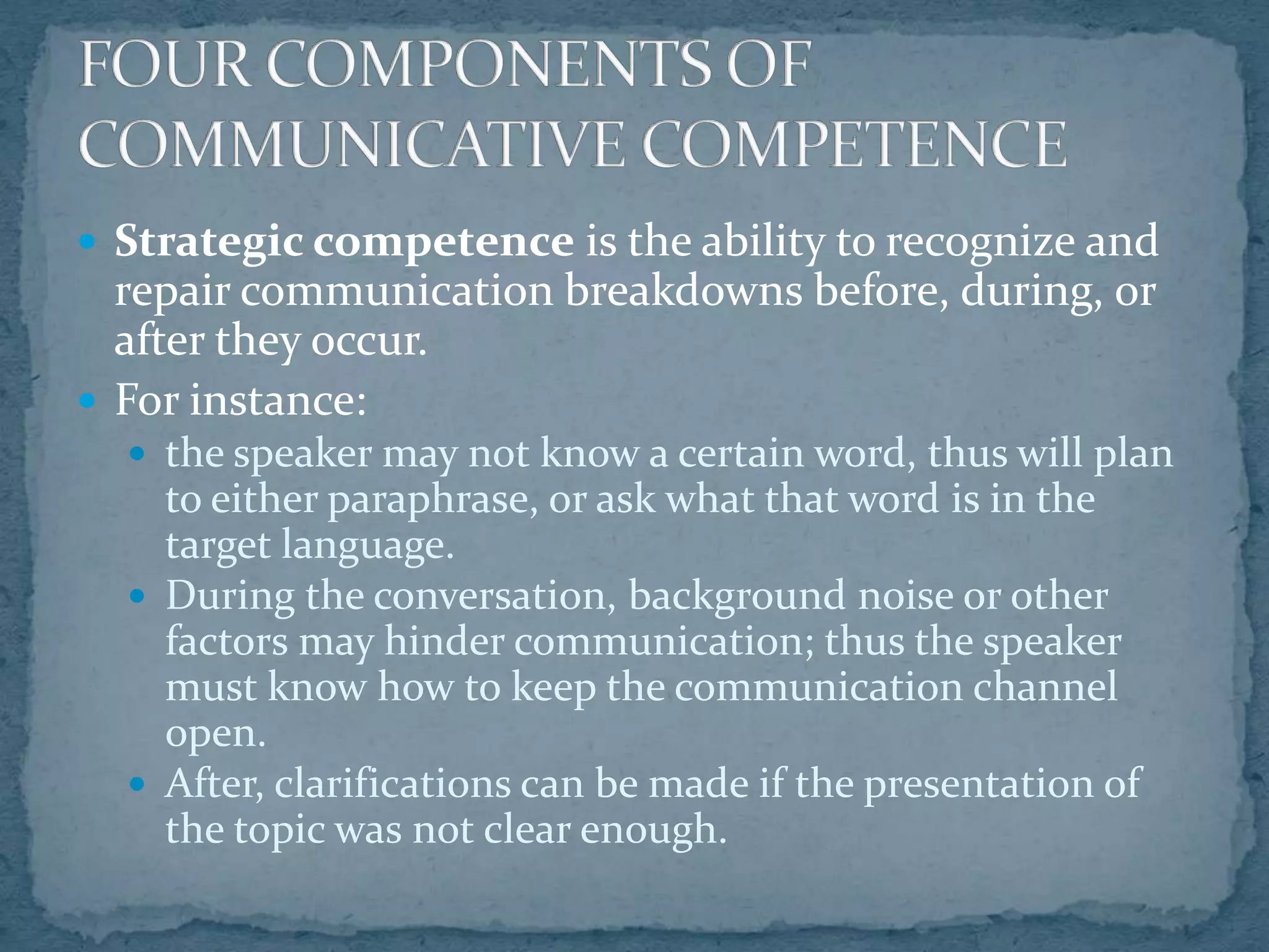 hymes and bachman's theories/model of communicative competence | PPTX
