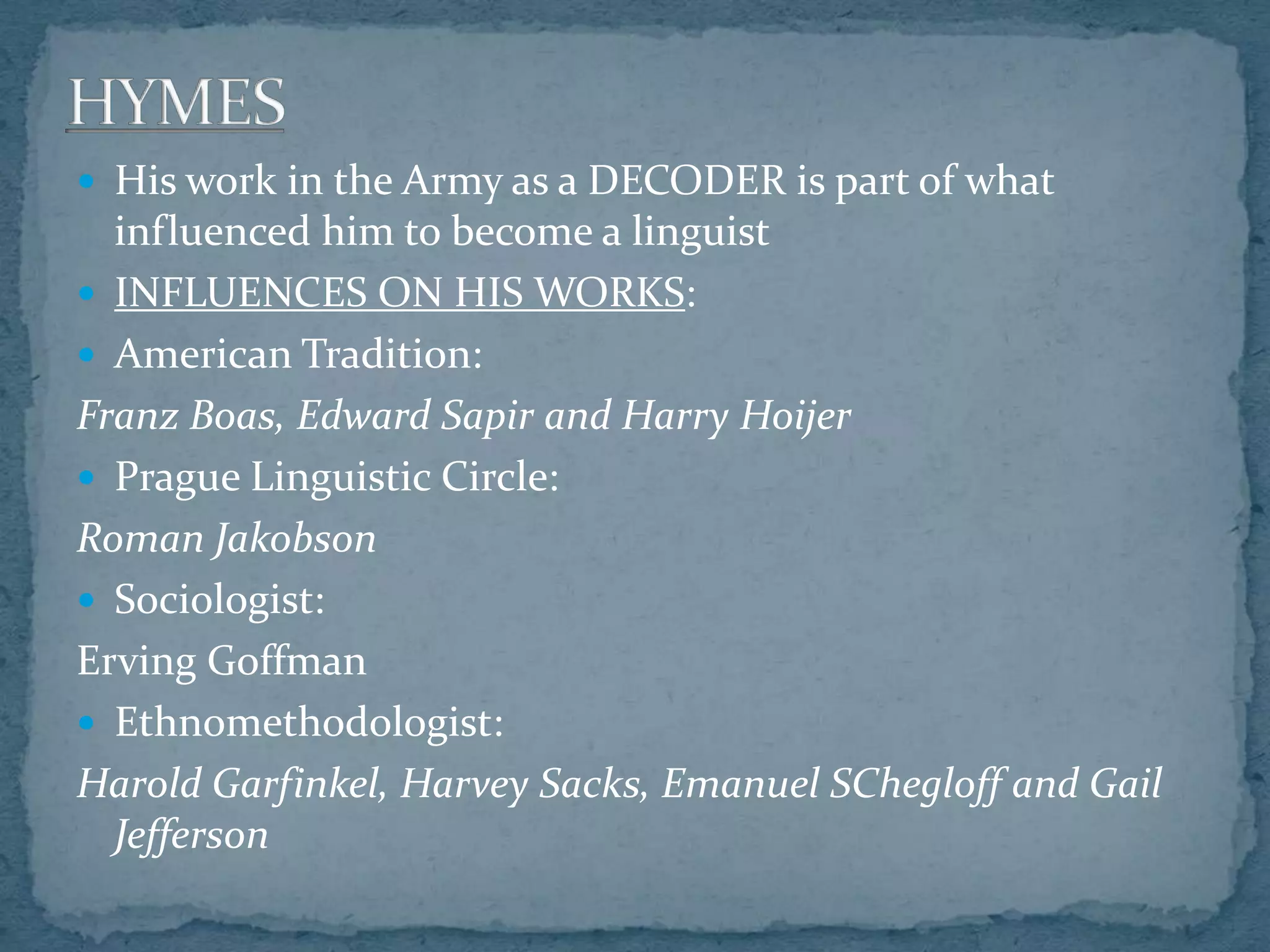 hymes and bachman's theories/model of communicative competence | PPTX