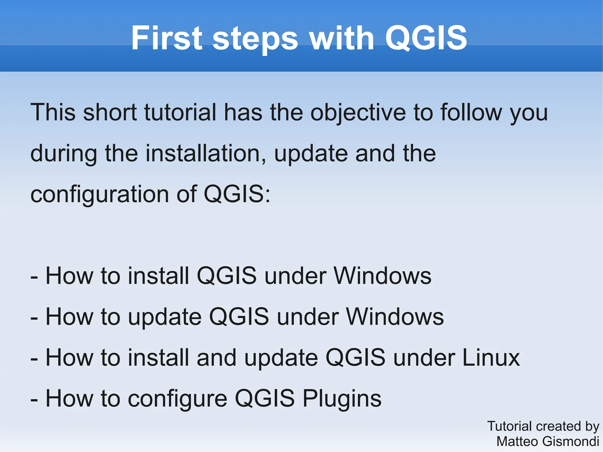 Qgis Tutorial For Gis And Mapping Technique Ppt