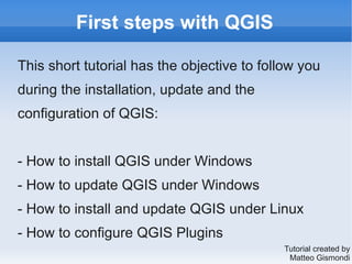 QGIS tutorial for GIS and mapping technique | PPT