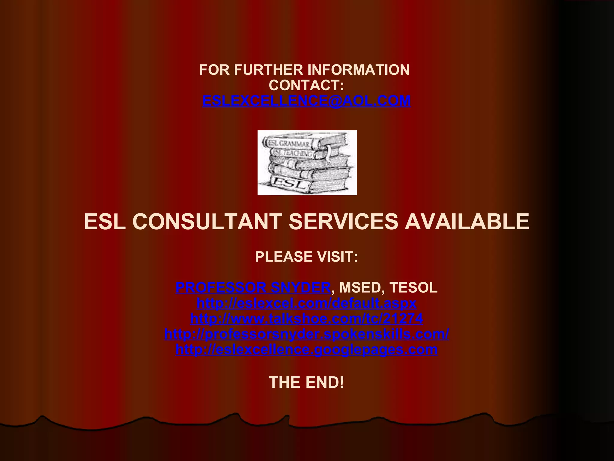 ESL Learning Standards Preview Presentation | PPT | Education