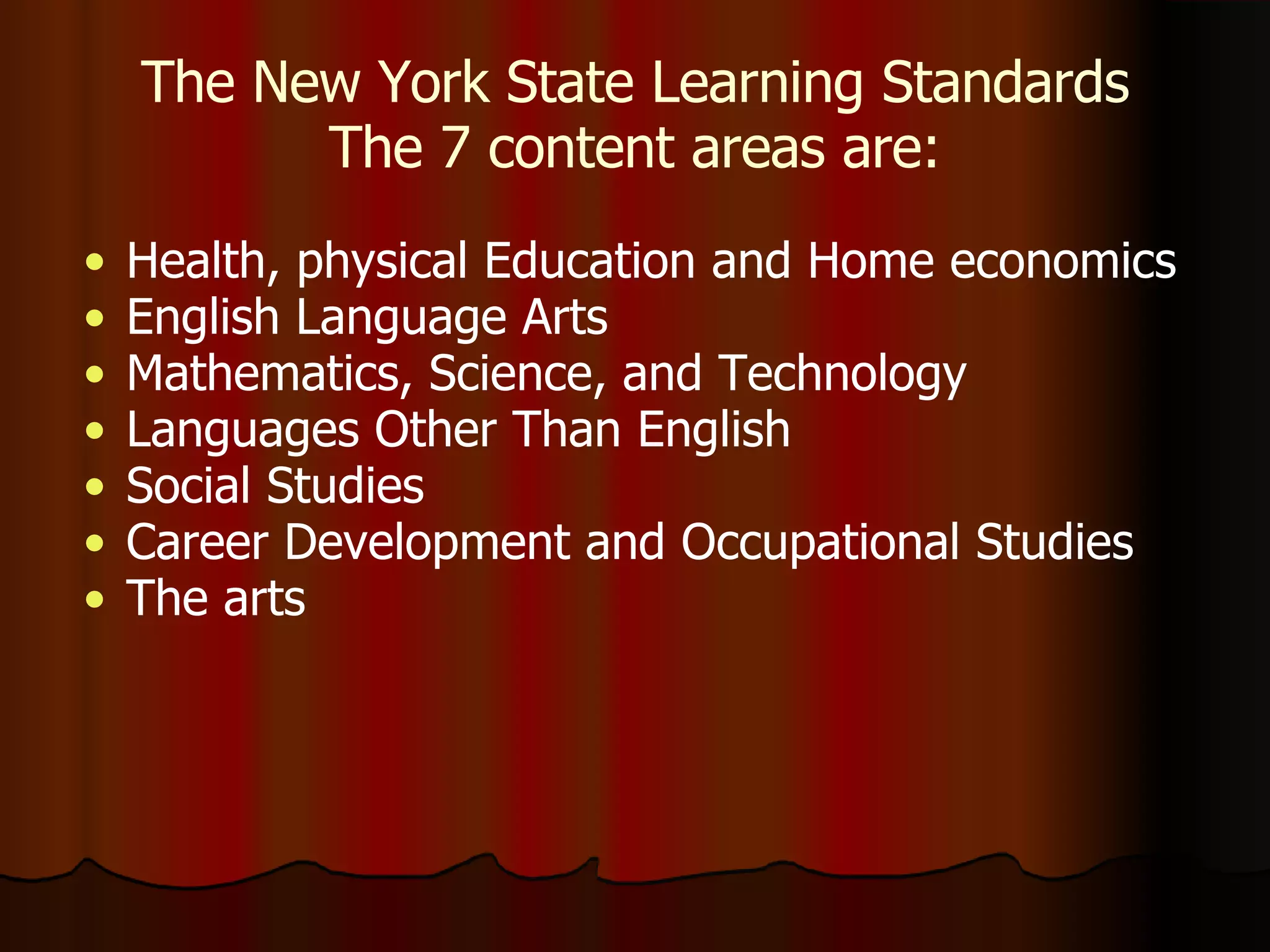 ESL Learning Standards Preview Presentation | PPT | Education