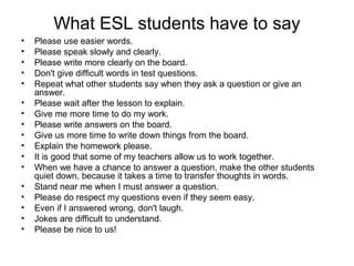 ESL Modifications Presentation | PPT
