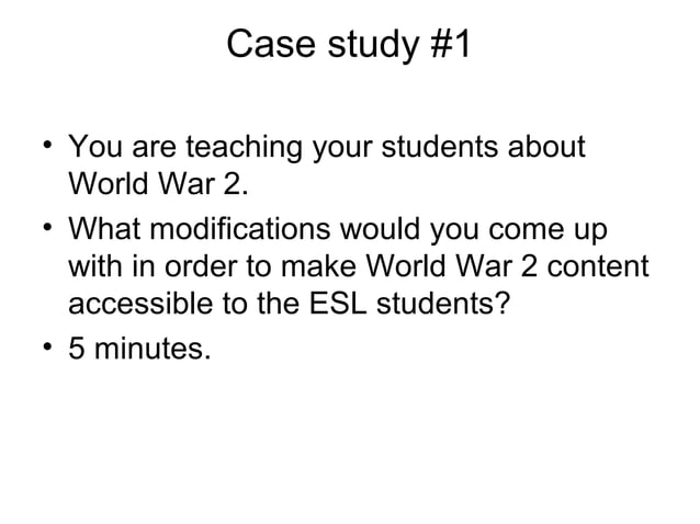 ESL Modifications Presentation | PPT