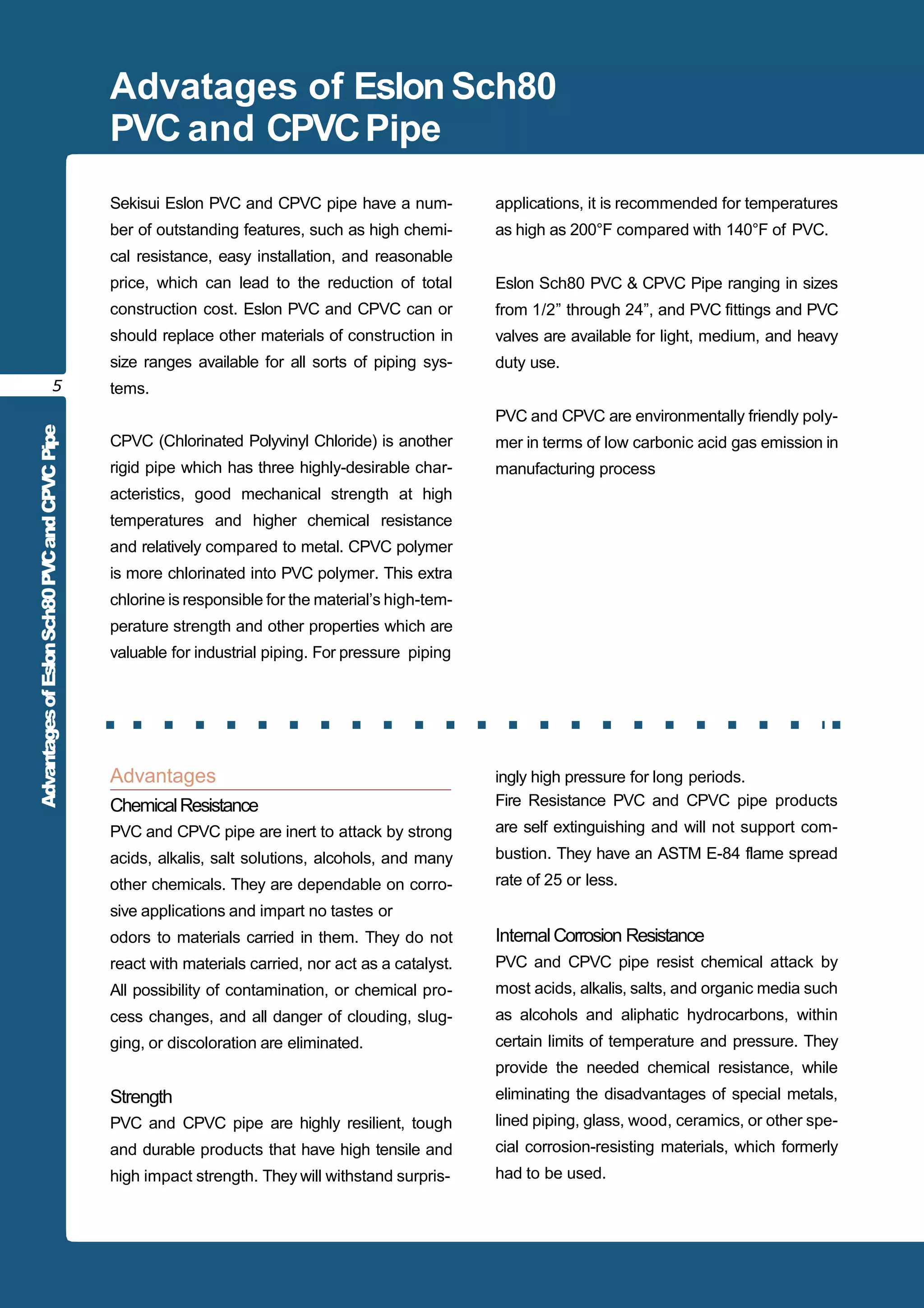 ESLON Sch80 PVC & CPVC Pipe Suppliers UAE.pptx