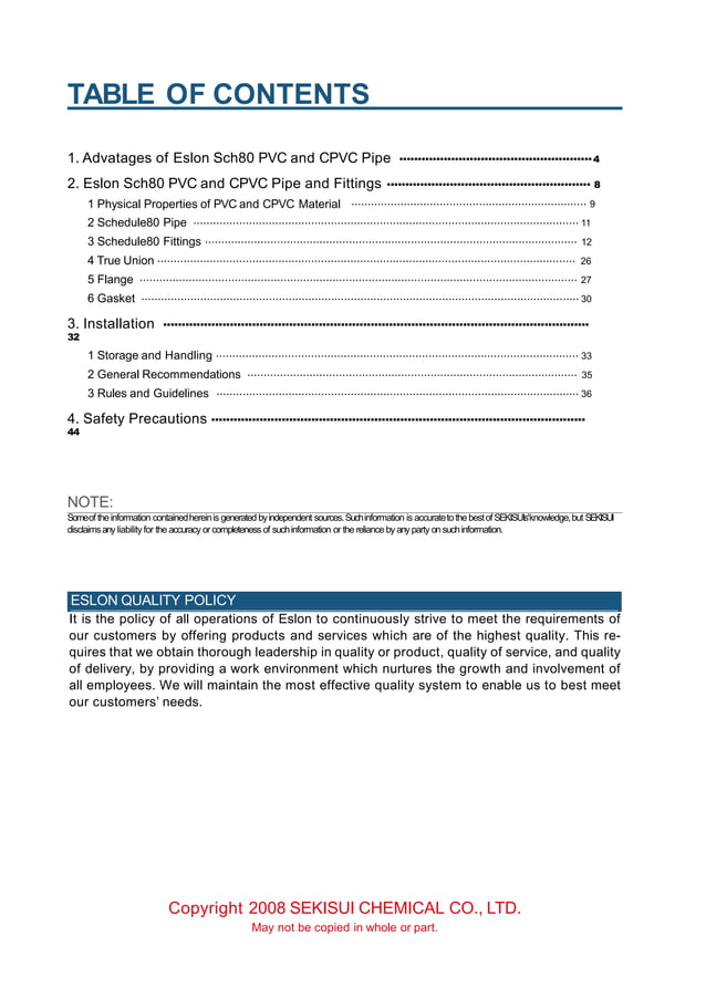 ESLON Sch80 PVC & CPVC Pipe Suppliers UAE.pptx