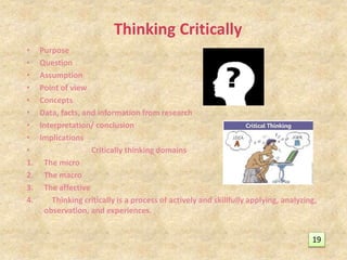 Critical Thinking PBL by ESL learners | PPT